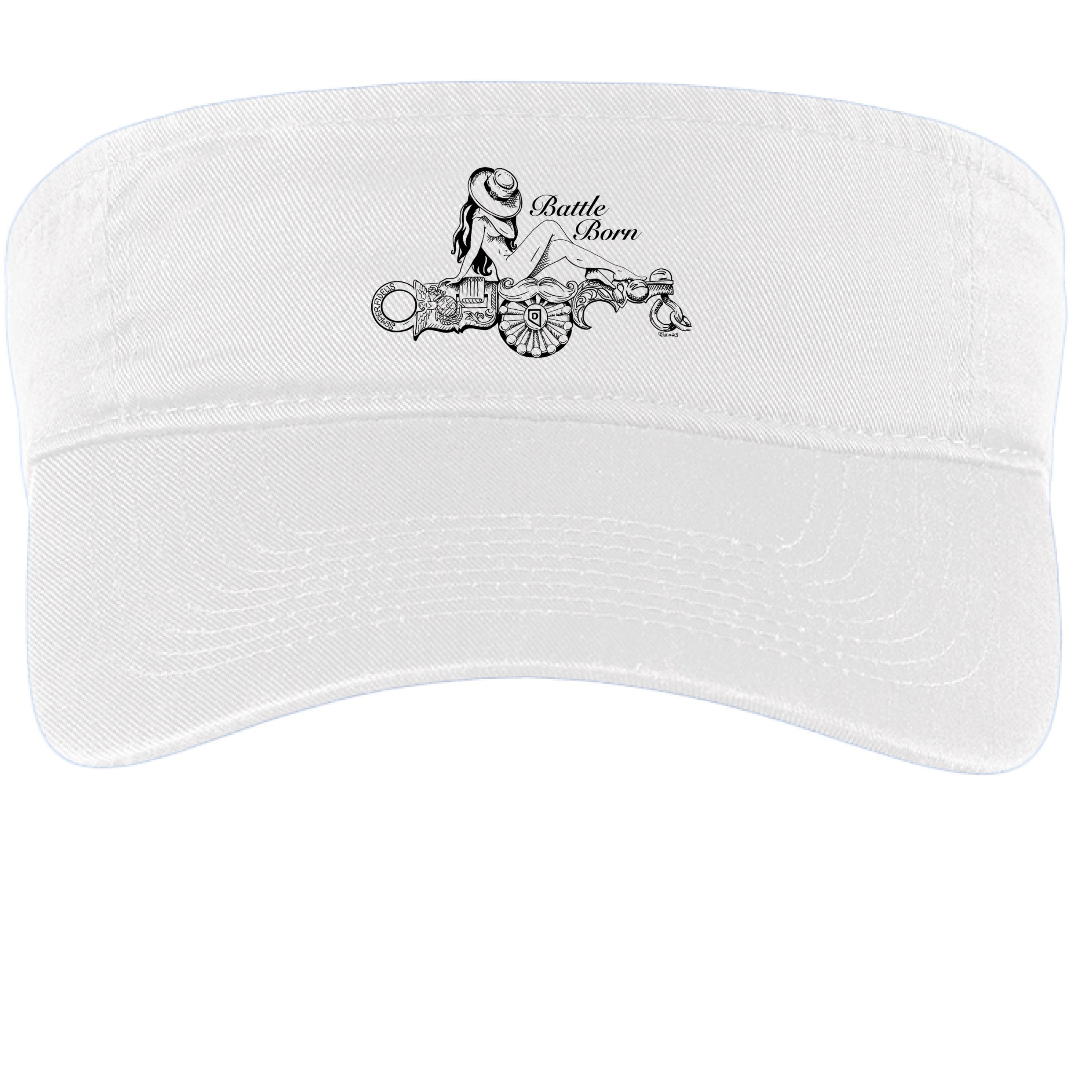 Battle Born Riding Visor- Cat Davenport Collection – Rust and Redemption